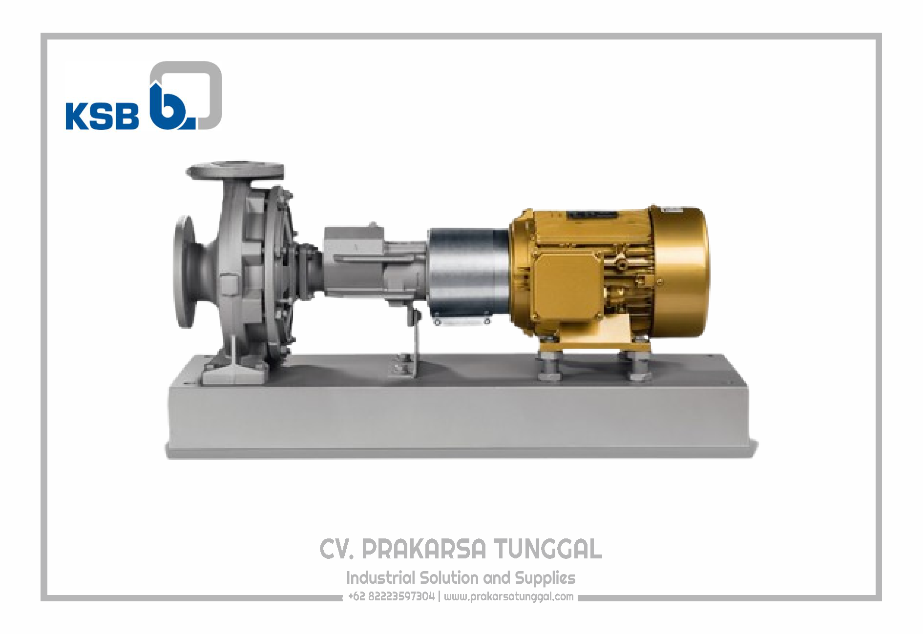 KSB Centrifugal Pump - CV. PRAKARSA TUNGGAL TEKNIK